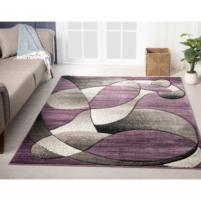 Wrought Studio Nekizia Abstract Rug & Reviews | Wayfair