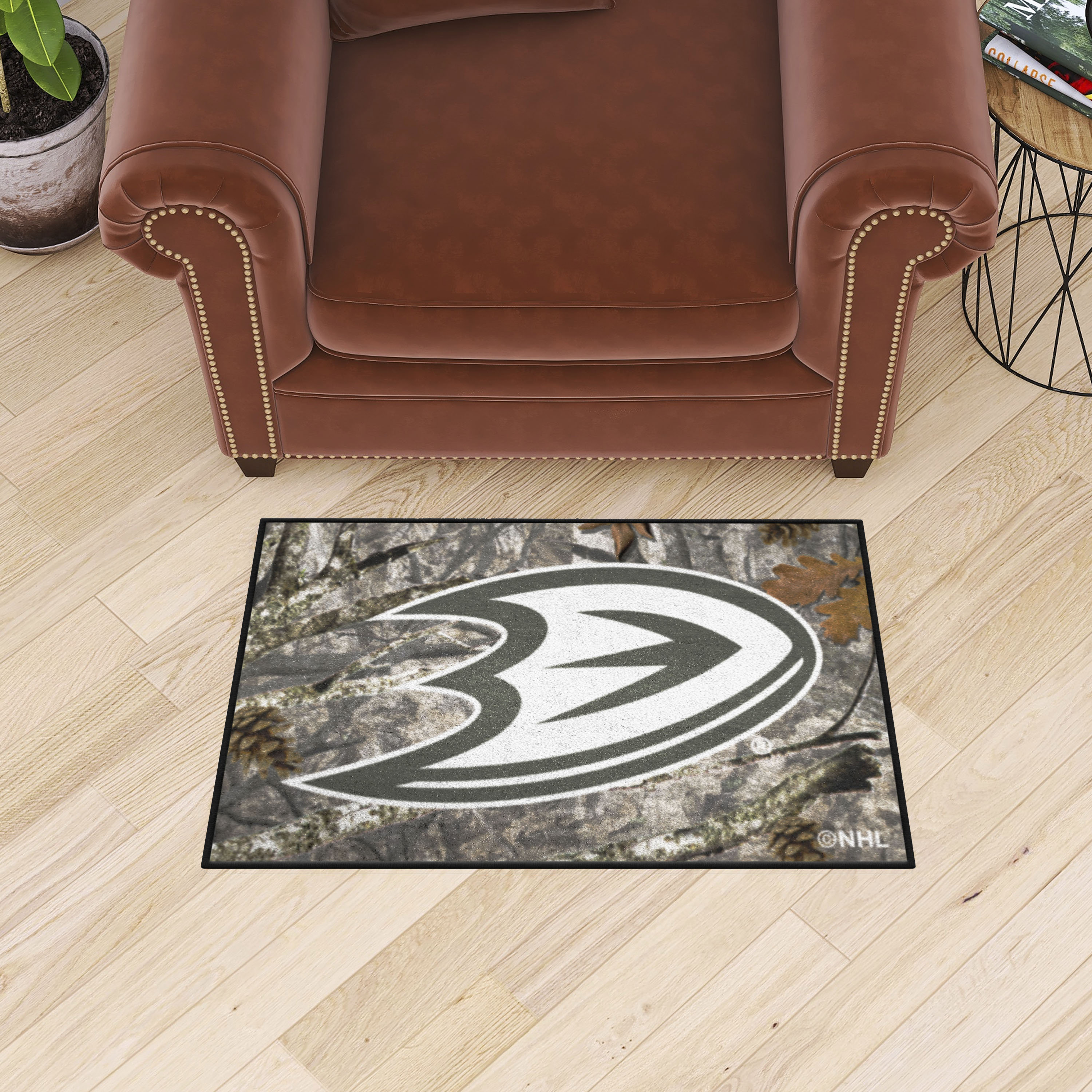 FANMATS Anaheim Ducks Camo 30" x 19" Non-Slip Indoor Door Mat | Wayfair