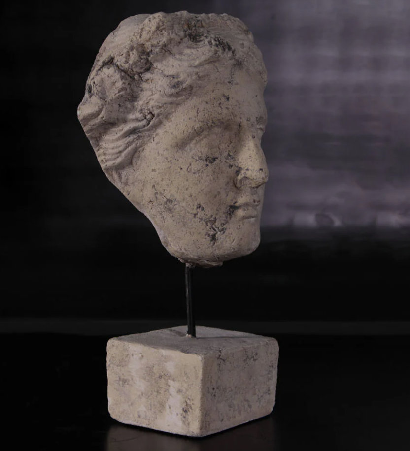 World Menagerie Vesuvius Maiden Stone Head Life Size Statue | Wayfair
