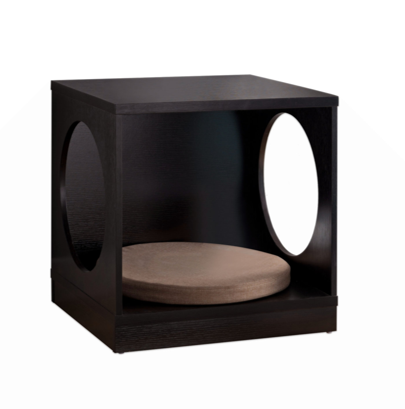 Ebern Designs Circle Design Comfortable Pet End Table with Removable ...