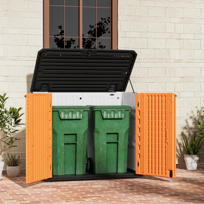 KINYING 4 ft. W x 2 ft. D Plastic Horizontal Tool Shed | Wayfair