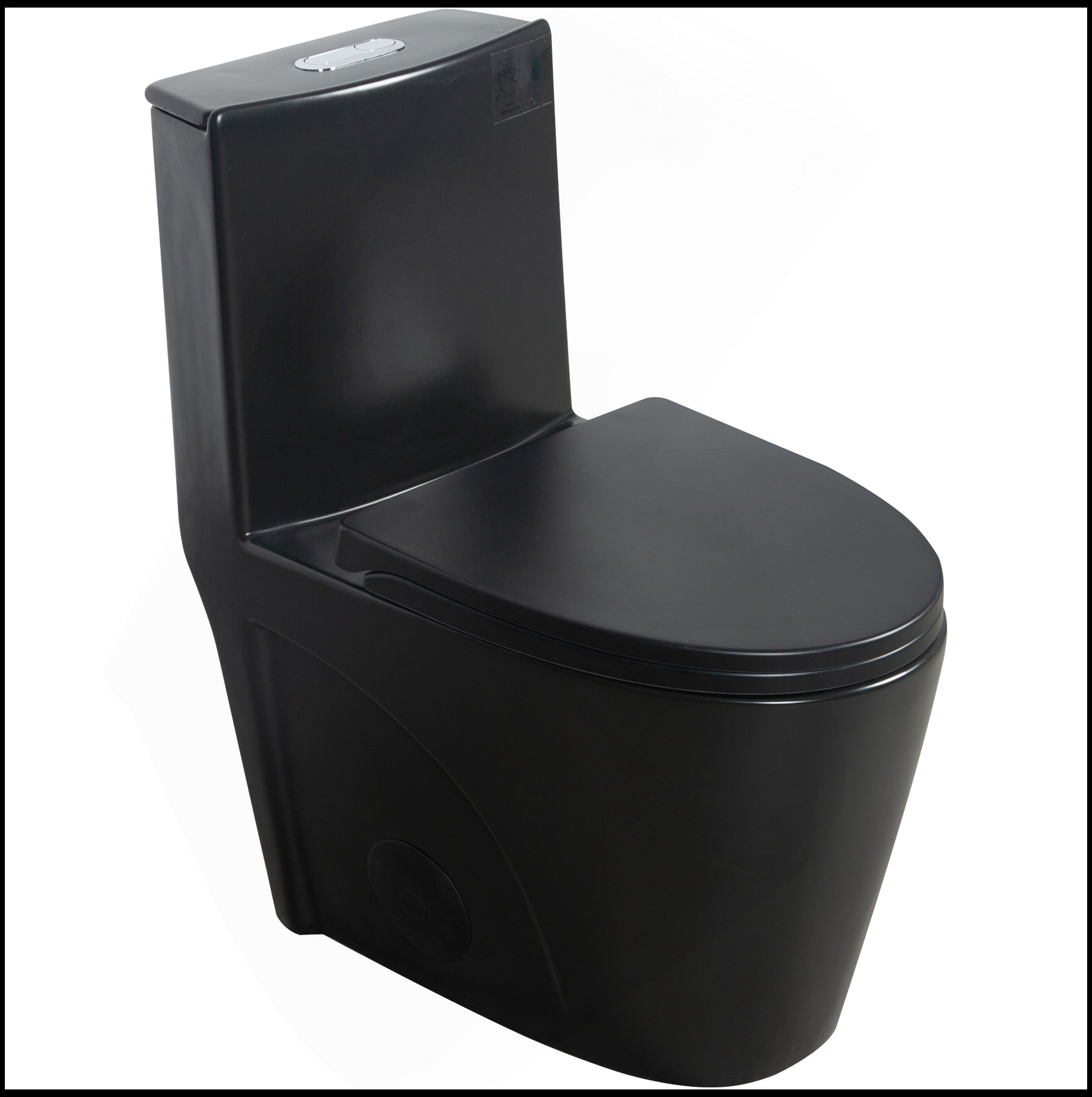 KUNMINGZHUHE Dual-Flush One Piece Toilet 1.1/1.60 GPF, Water-Saving ...