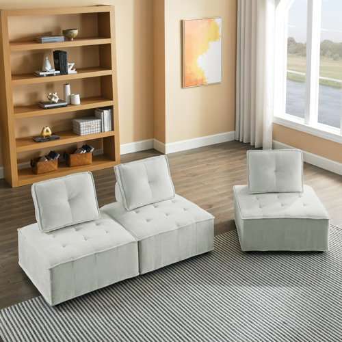 Latitude Run® Kyndyl 4 - Piece Upholstered Sectional | Wayfair