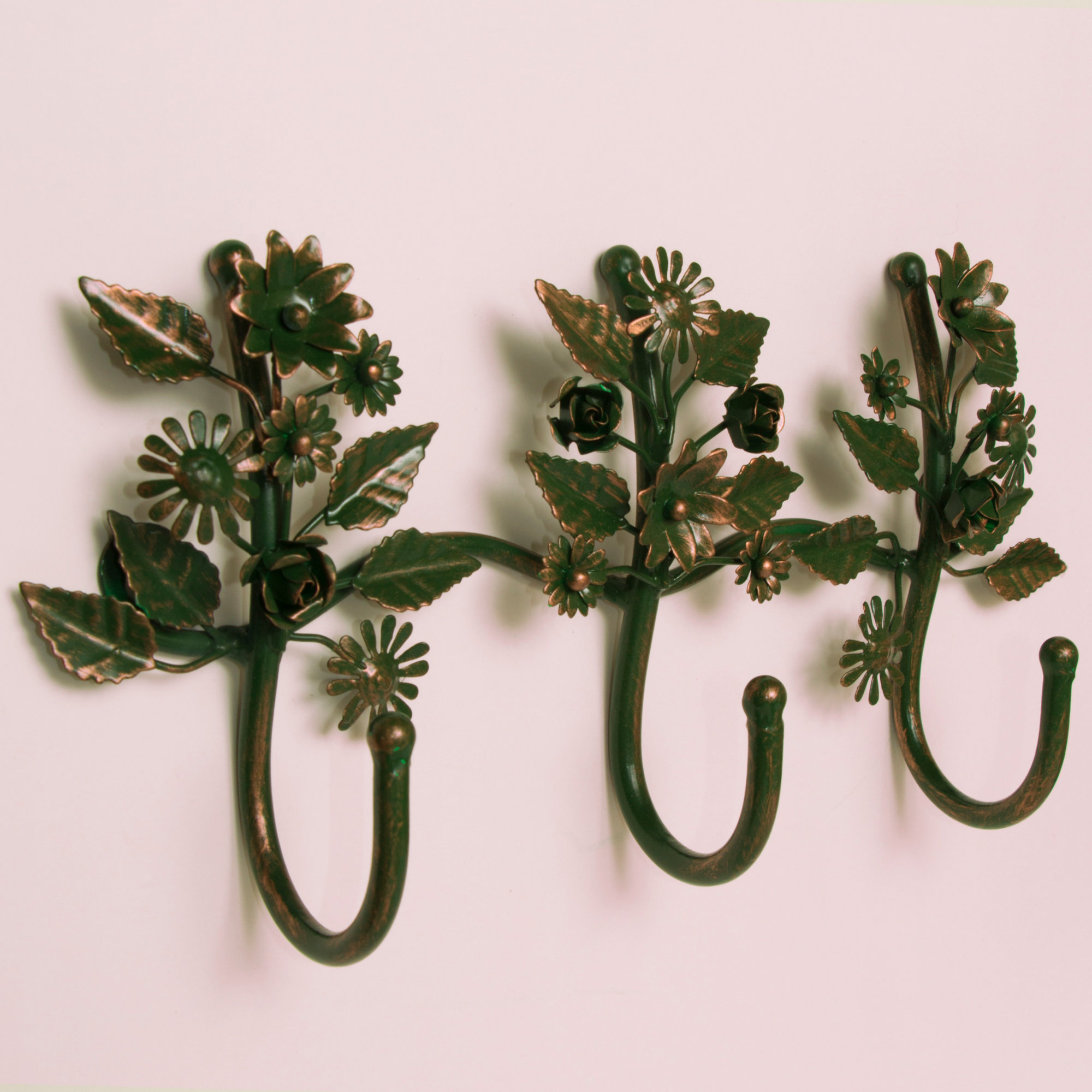 August Grove® Floral Triple Wall Hook & Reviews | Wayfair