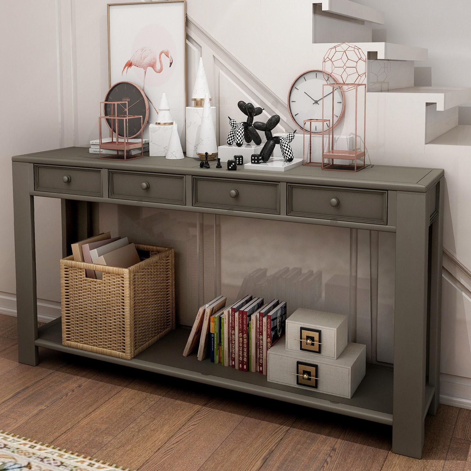Red Barrel Studio® Clairville 64" Console Table & Reviews | Wayfair