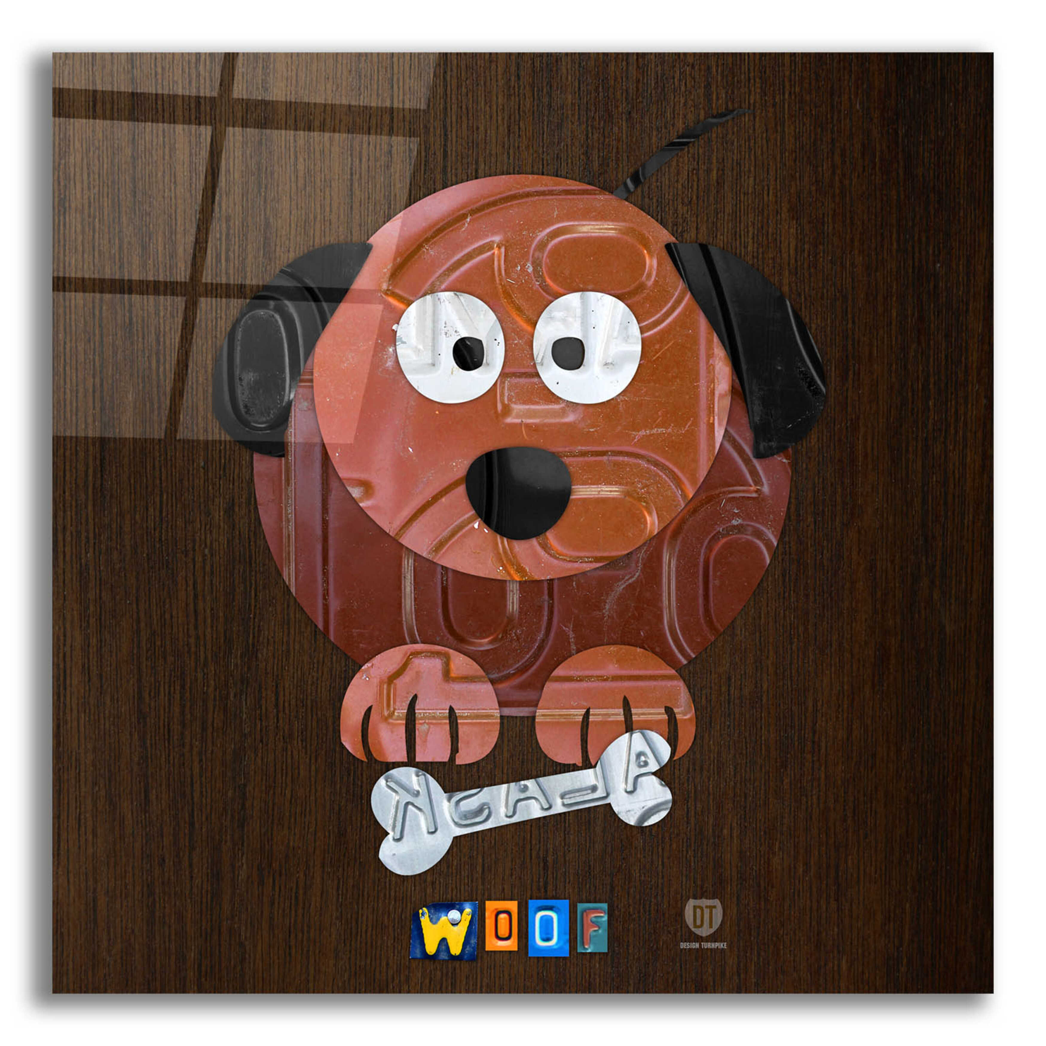 Trinx Woof The Dog On Plastic / Acrylic by Design Turnpike Print | Wayfair