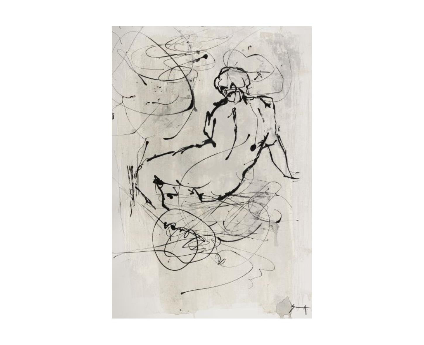 Chelsea Art Studio Contour Figure II by Altamura Stefano - Wrapped ...