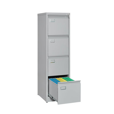 Latitude Run® 15.12'' Wide 4 -Drawer Steel File Cabinet & Reviews | Wayfair