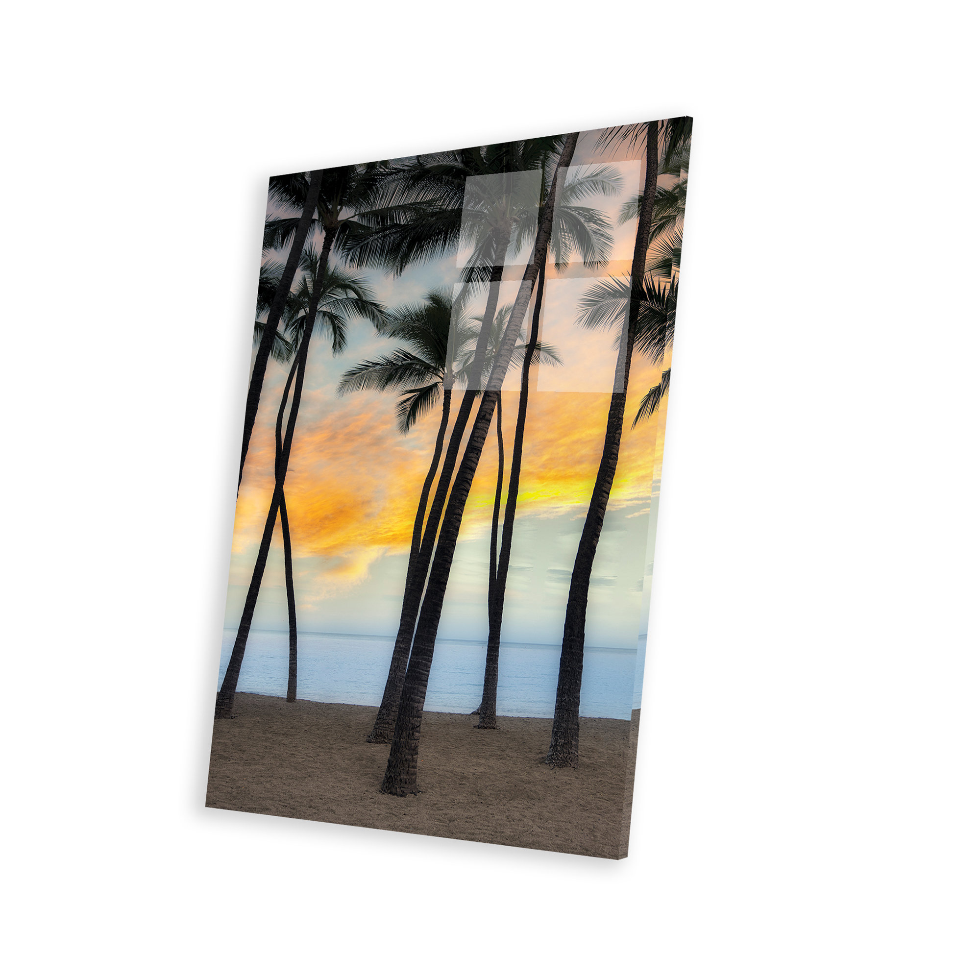 Bay Isle Home™ Palm Sunrise VII Print On Acrylic Glass - Wayfair Canada