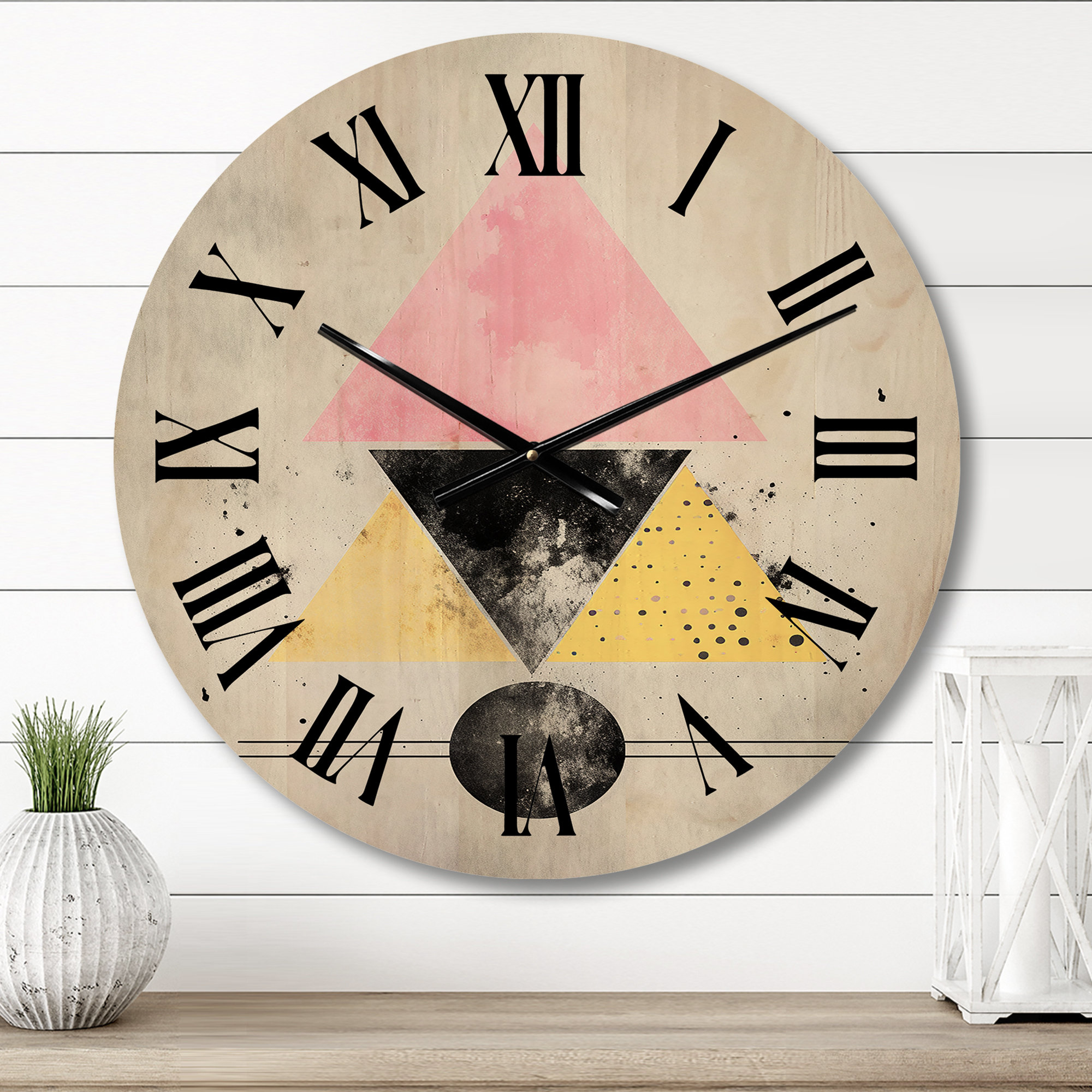 East Urban Home Transcendence Retro Triangular Minimal Watercolor ...