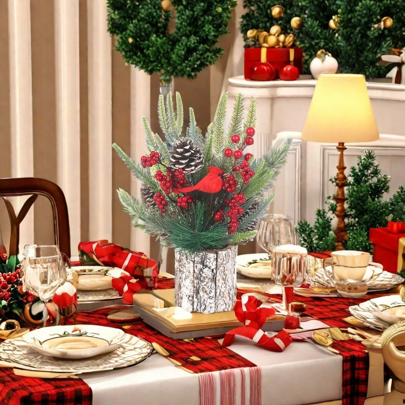 Ophelia & Co. 13'' Cardinal Christmas Table Decor | Wayfair