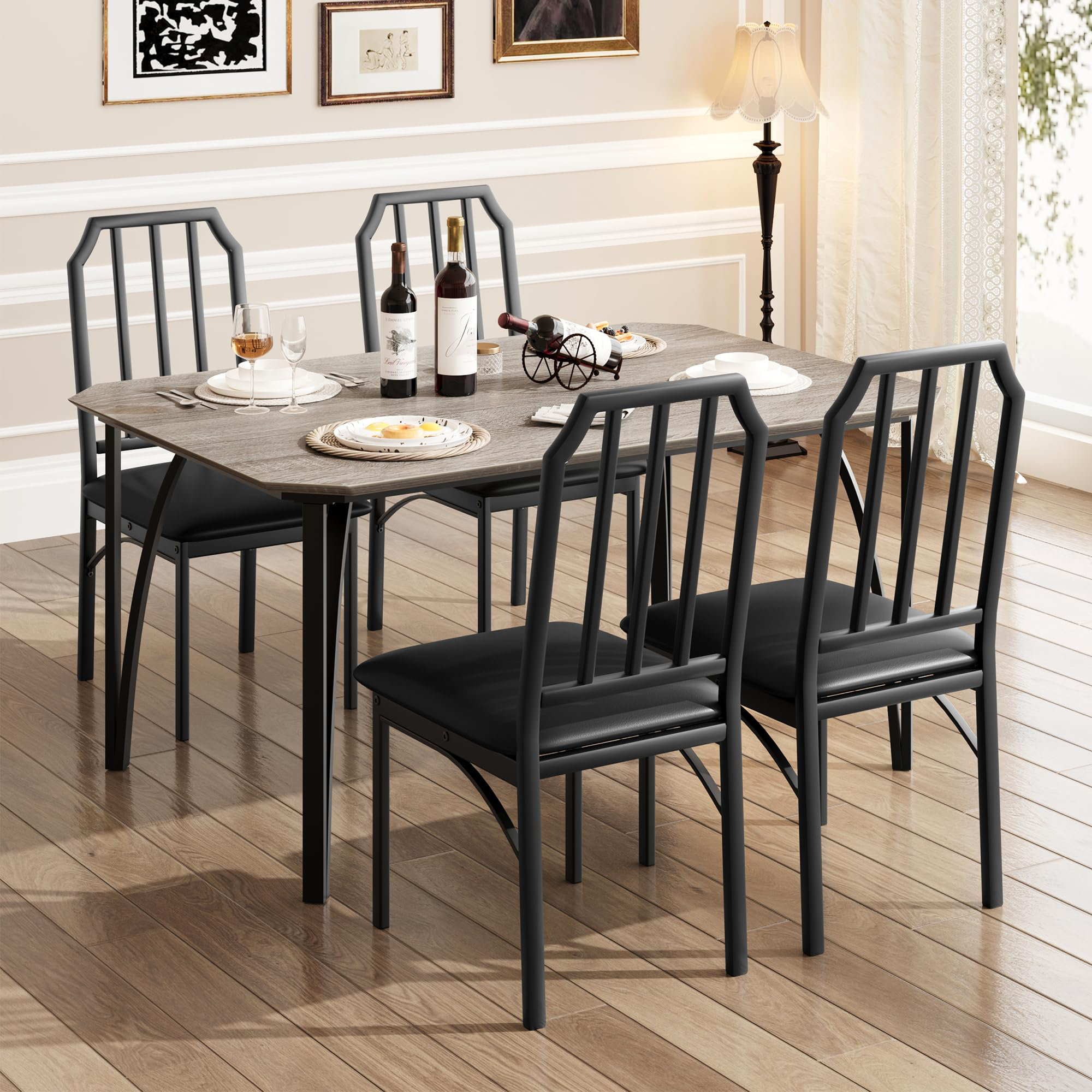 Homhougo Dining Table Set For 4 | Wayfair