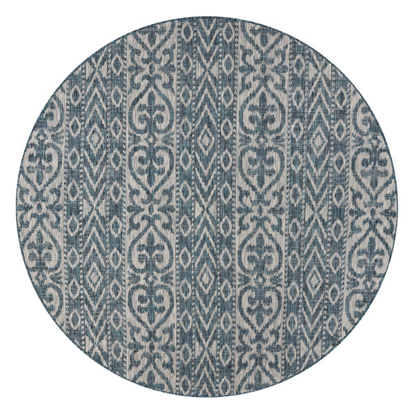 Canora Grey Marlboro Flatweave Damask Indoor/Outdoor Rug - Wayfair Canada