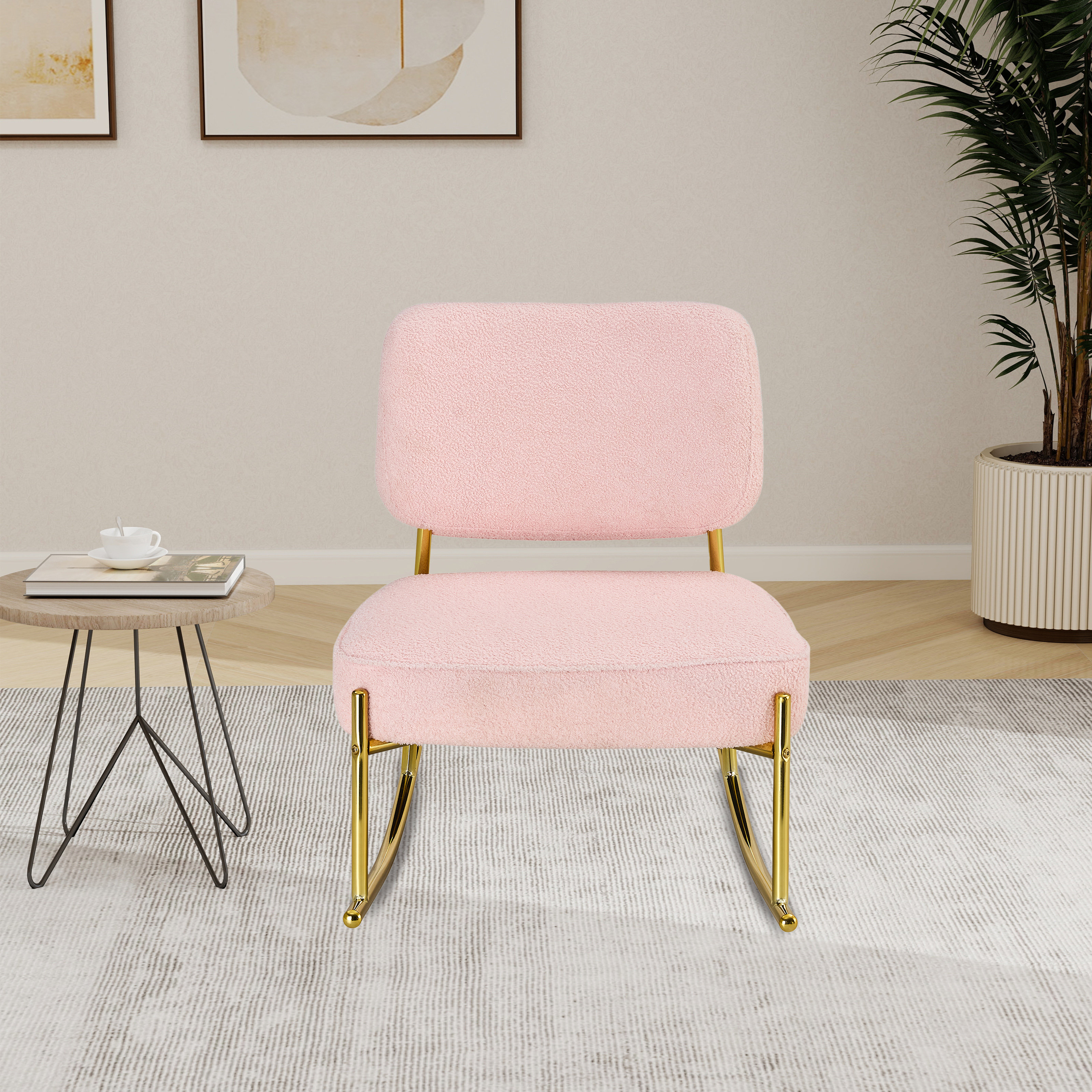 Xuanxian Small Cushioned Rocking Chair | Wayfair