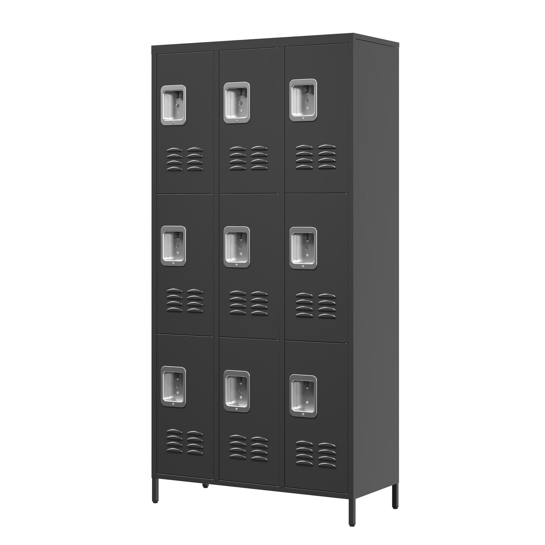 DAMALU 9 Door Metal Lockers With Lock for Employees,School,Office,Gym ...
