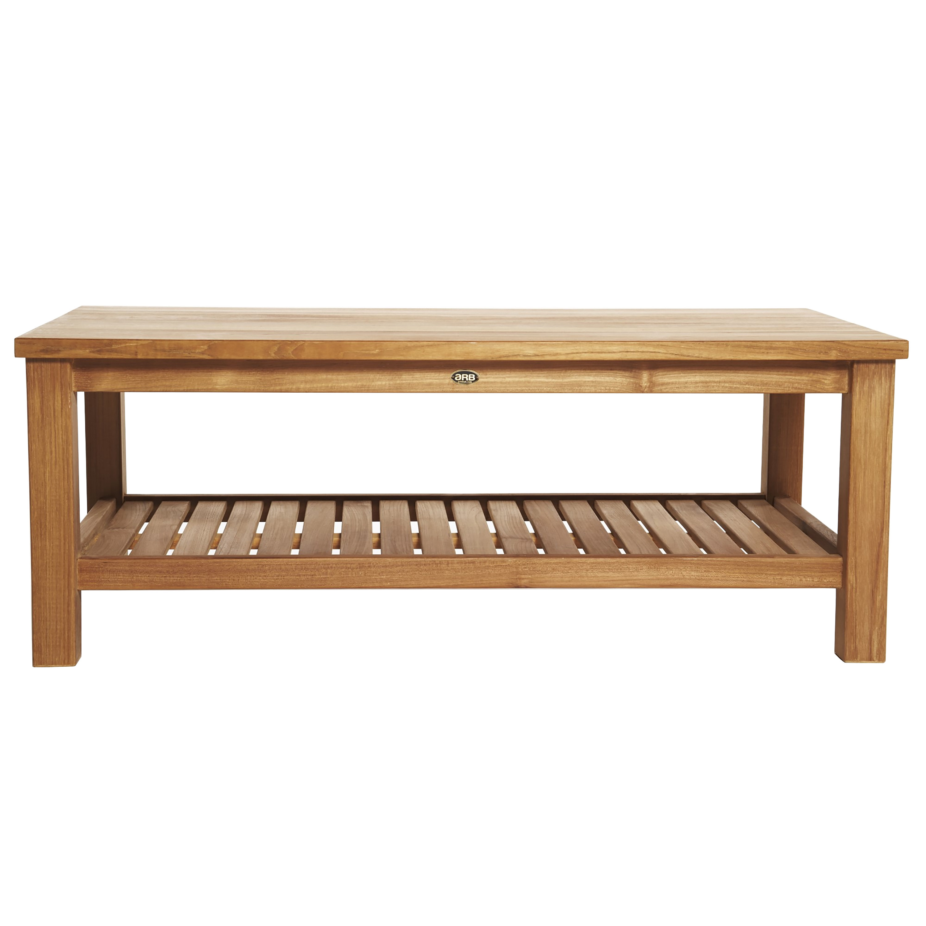Loon Peak Ellie Maye Teak Coffee Table Wayfair Canada