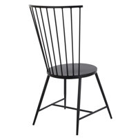 Birch Lane™ Pim Metal Windsor Back Side Chair in Black | Birch Lane