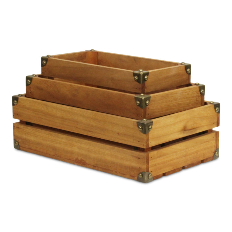 Union Rustic Solid Wood Crate Set | Wayfair