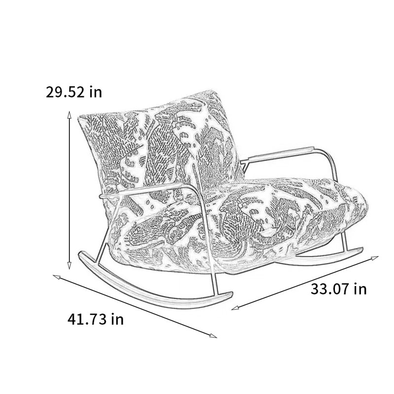 hennahome Vintage elegant rocking chair | Wayfair