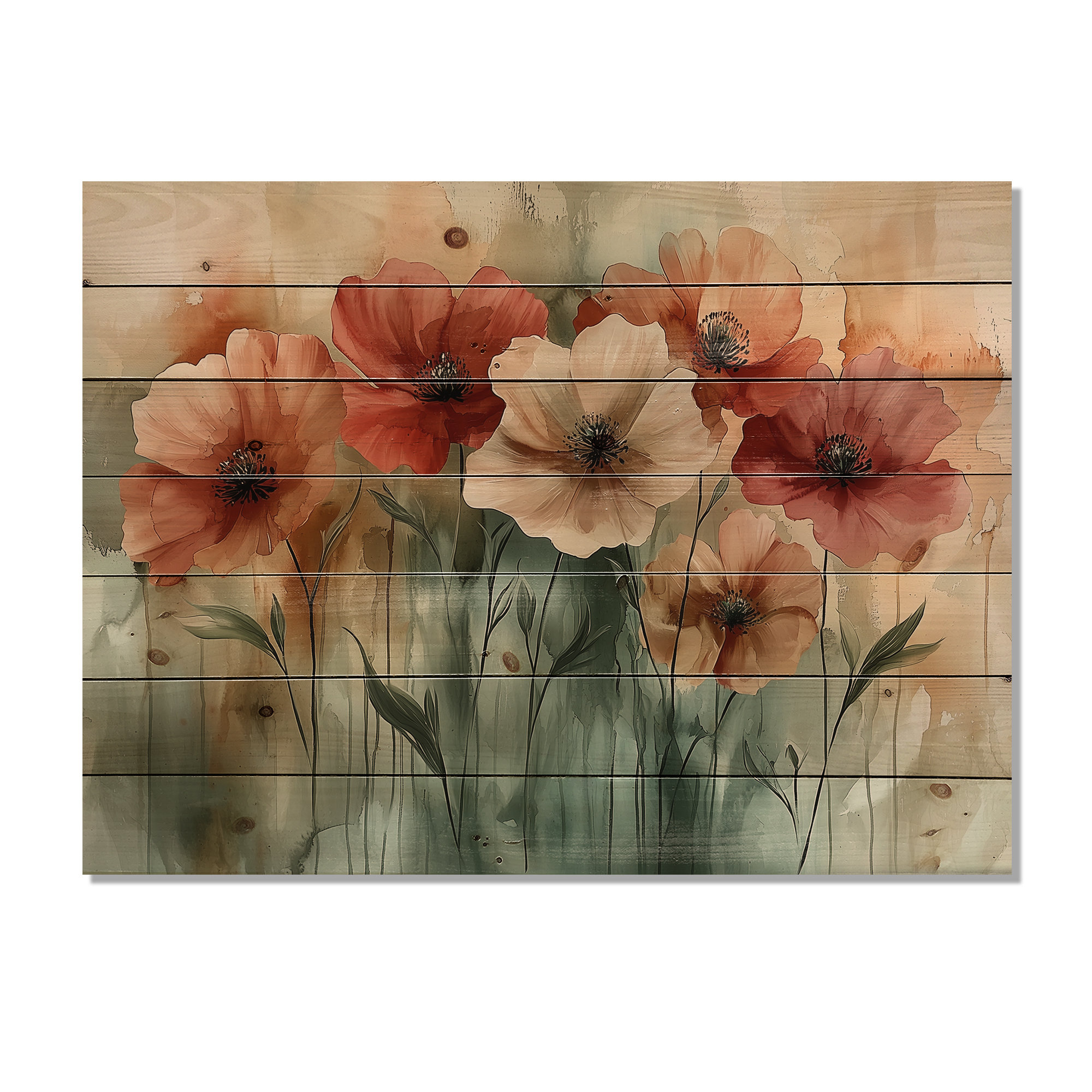 Ophelia & Co. Sunset Hues Of Fuchsia Flowers I - Fuchsia Wood Wall ...