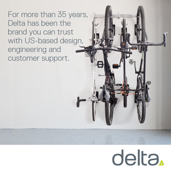 Delta Design 4 Bike Wall Mounted Bike Rack & Reviews | Wayfair