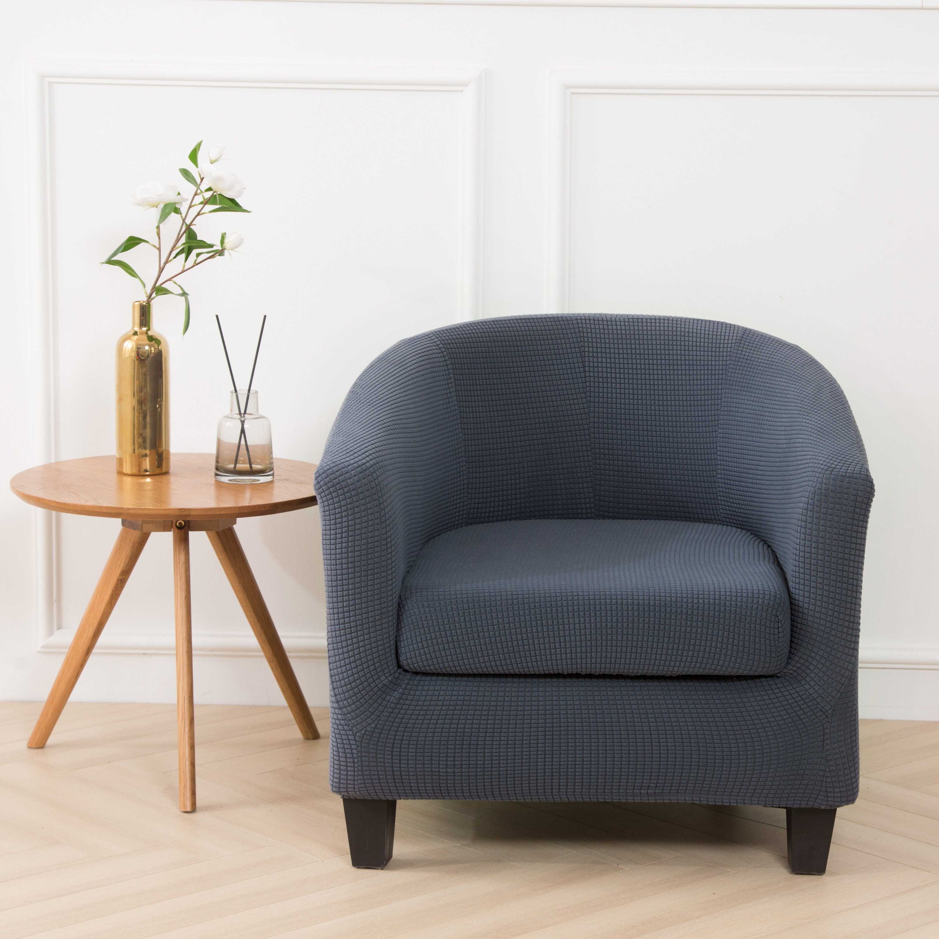 Livego Club Removable Couch Box Cushion Arm Chair Slipcover - Wayfair ...