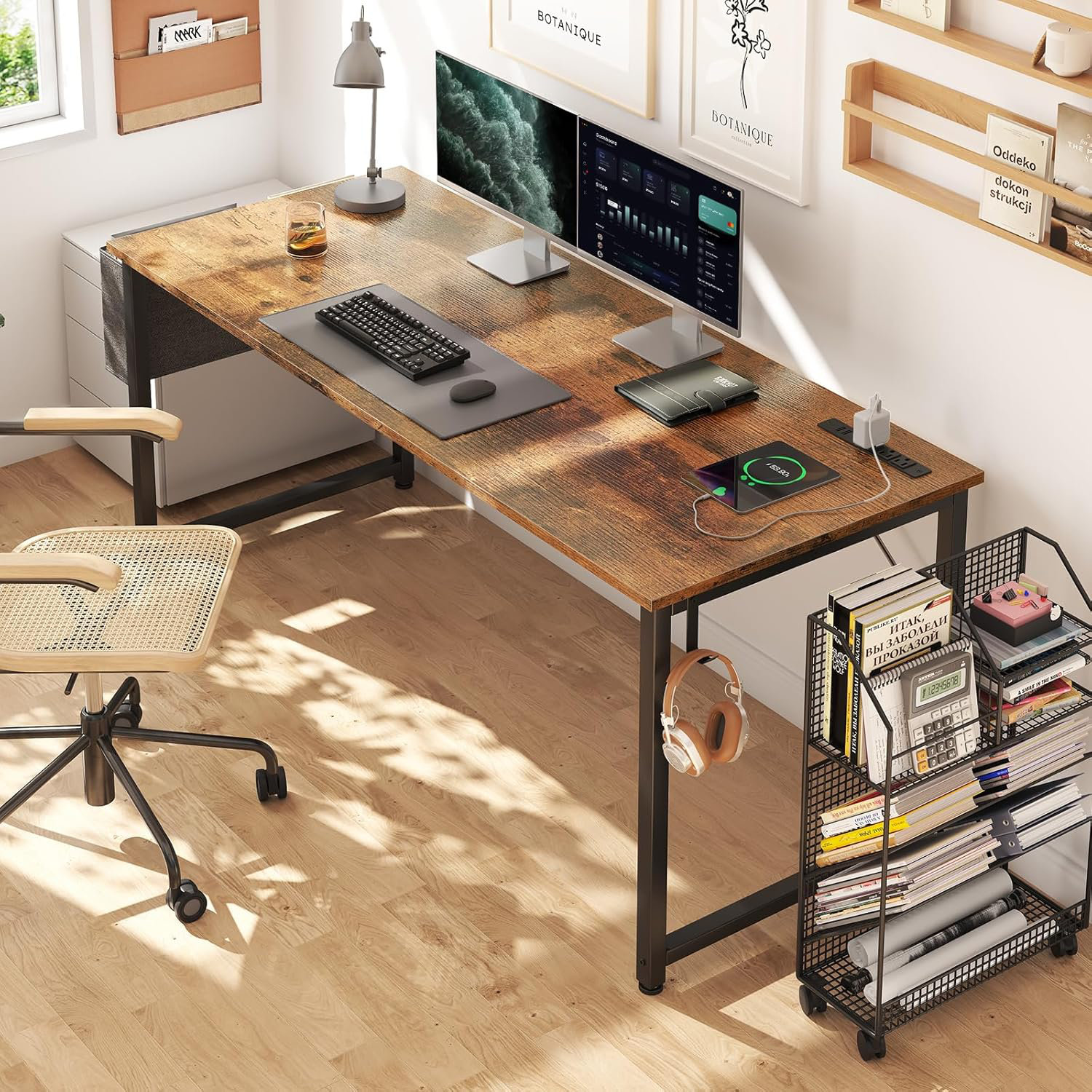 Ebern Designs Computer Desk Office Desk, Gaming Writing Desk Work Desk ...