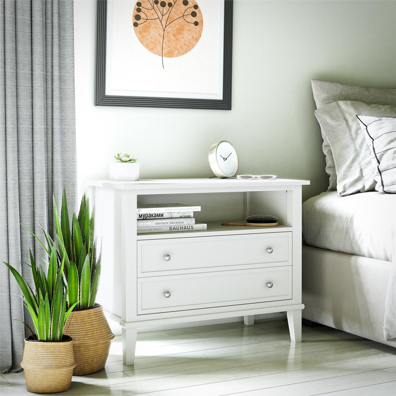 Lark Manor Caseton Wide Nightstand with Drawer & Reviews | Wayfair