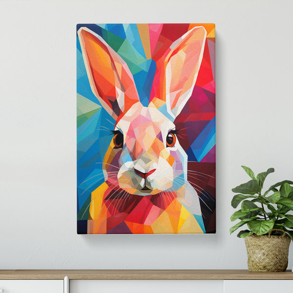 Brambly Cottage Rabbit Cubism - No Frame Art Prints | Wayfair.co.uk