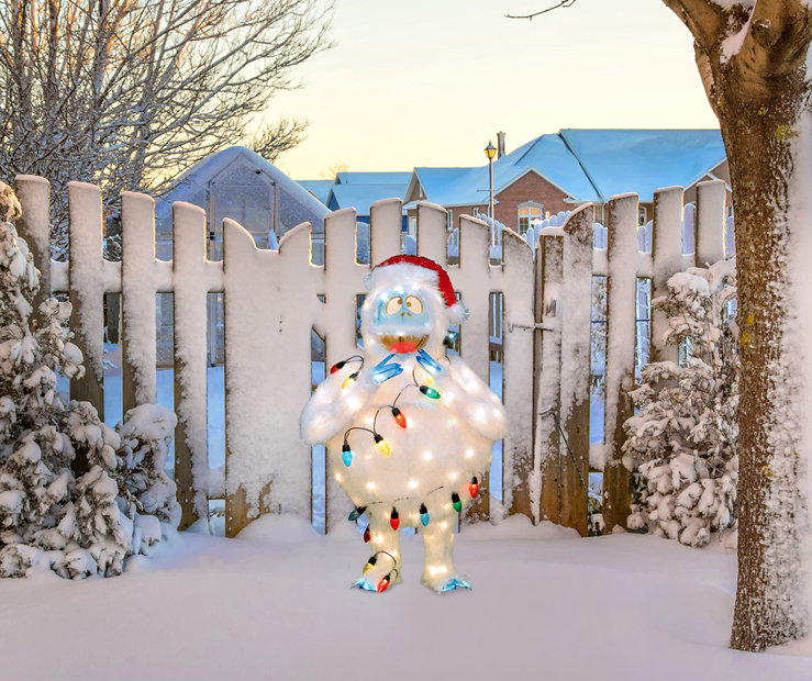 The Holiday Aisle® 32-Inch 3D Pre-Lit Rudolph Bumble with C9 Light ...