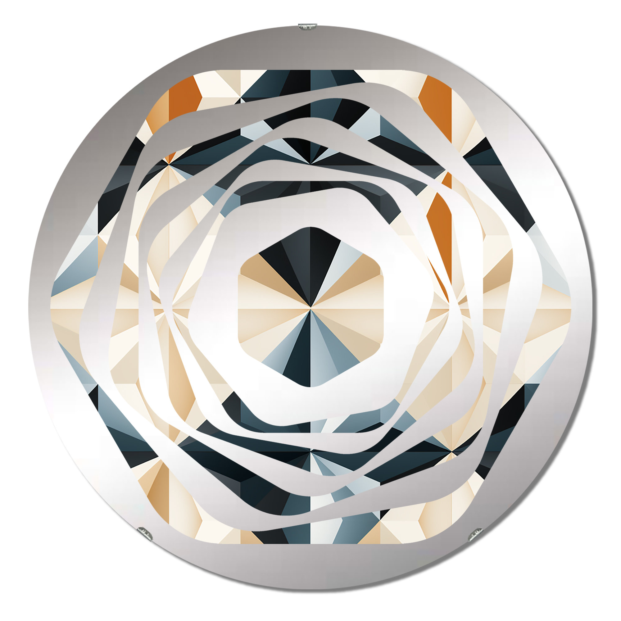 Design Art White Minimalist Symmetry Geometric Mirage - Amorphe ...