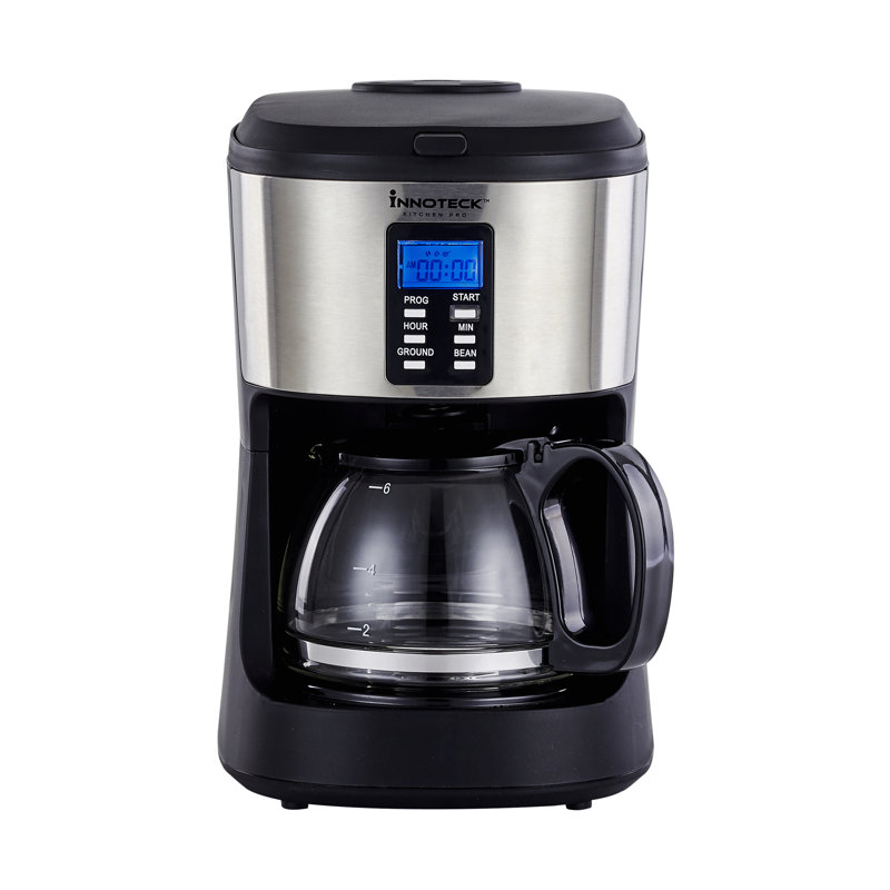 Innoteck Kitchen Pro Automatic Drip 0.75L Grind & Brew Coffee Maker ...