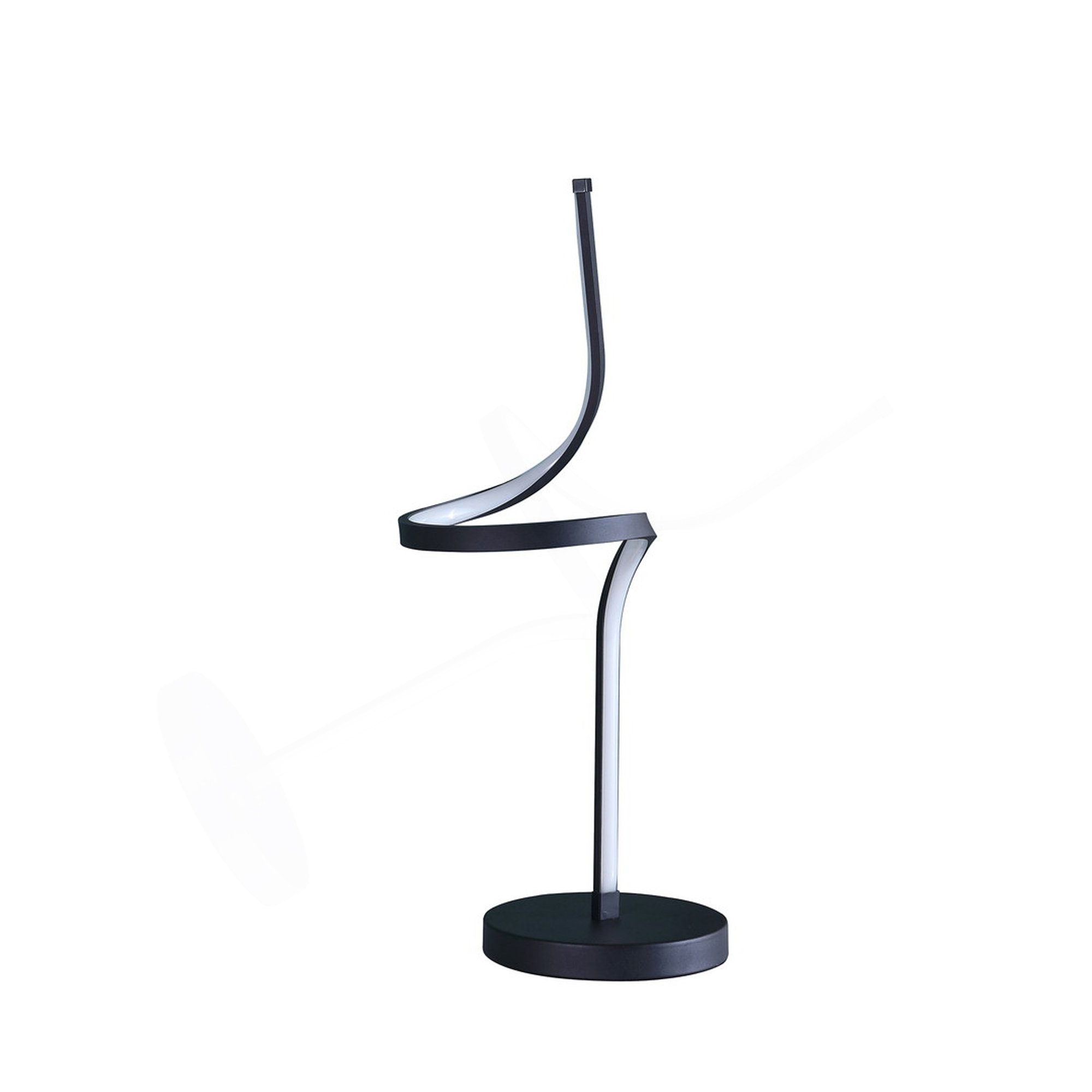 George Oliver 22" In Led Apollo Spiral Curved Tube Modern Table Lamp ...