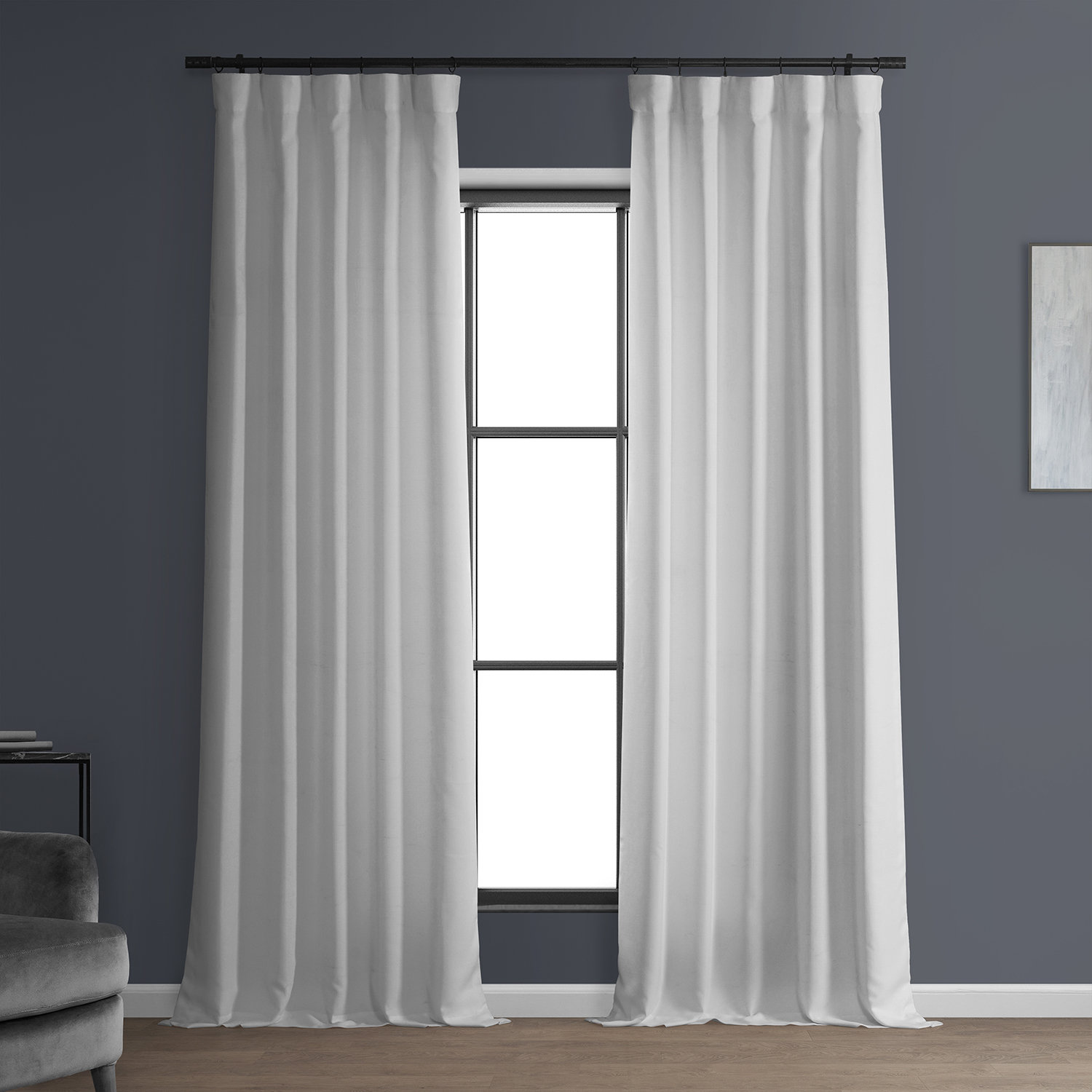 Latitude Run® Armita Italian Faux Linen Room Darkening Curtains for ...