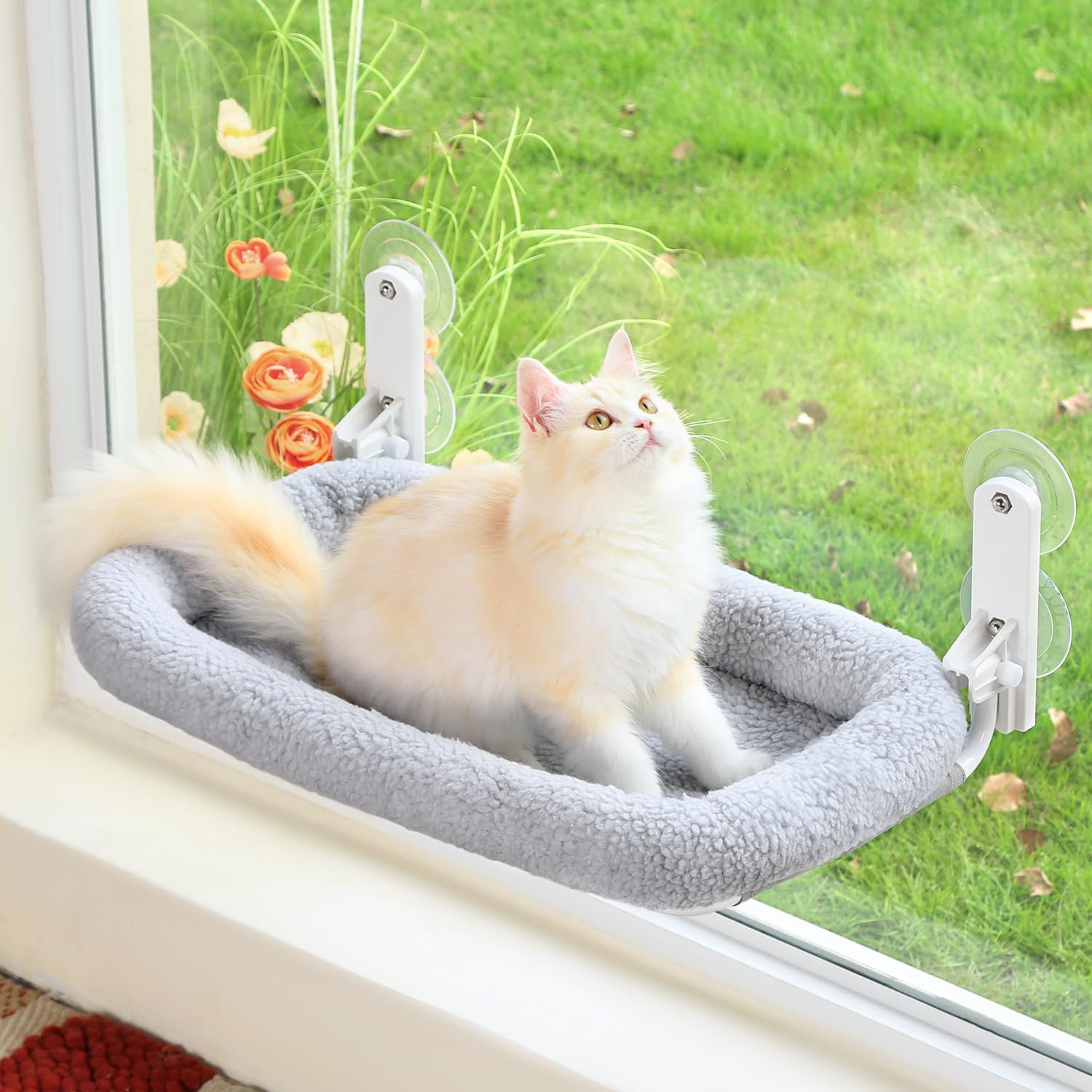 Tucker Murphy Pet™ Foldable Cat Hammock For Window - Cordless, Embeded ...