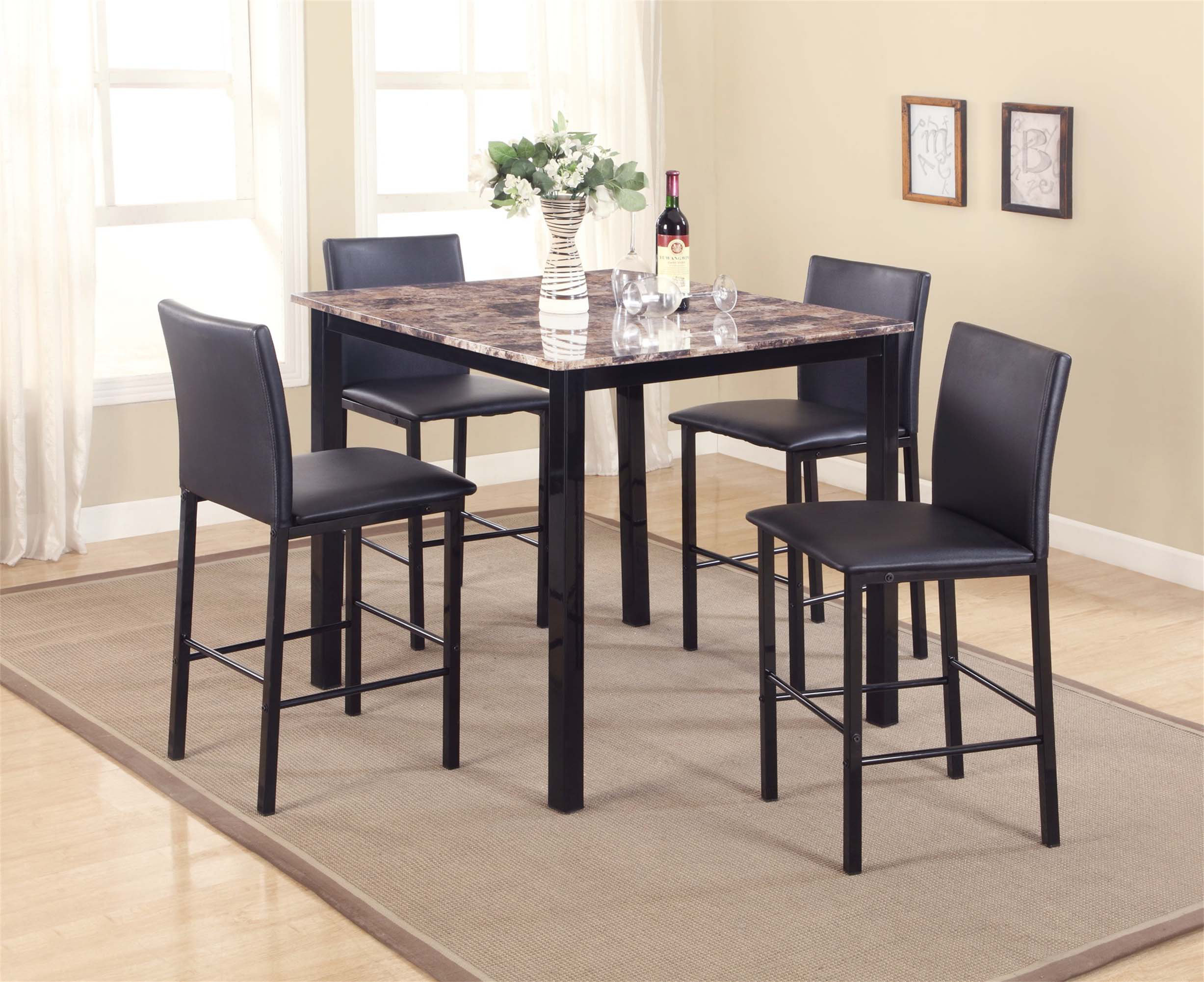 Ebern Designs Bueschel 40'' L x 40'' W Dining Set & Reviews | Wayfair