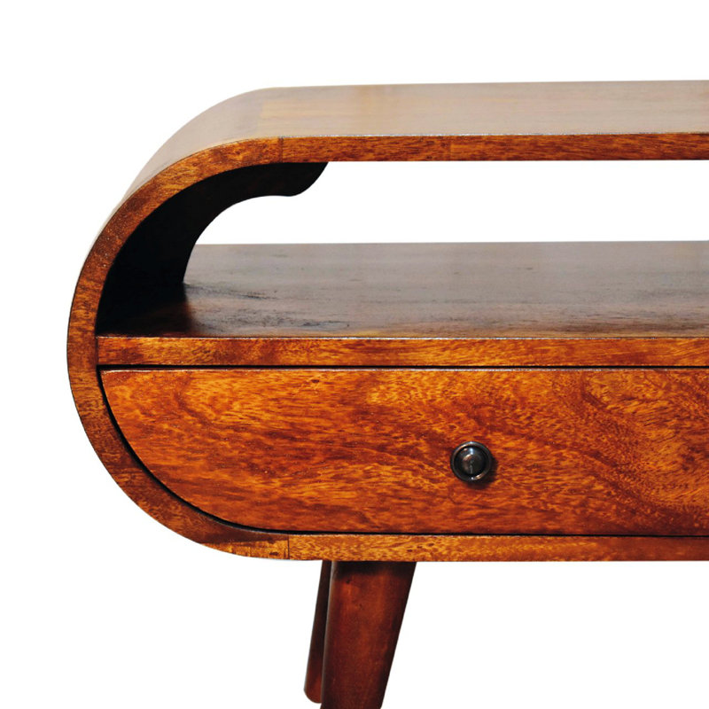 George Oliver Elegant and Minimalist Design Circular TV Stand TV Stand ...