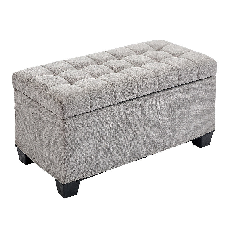 Ebern Designs Storage Ottoman Bench, Foot Rest With Legs, 16 X 30 X 16. ...