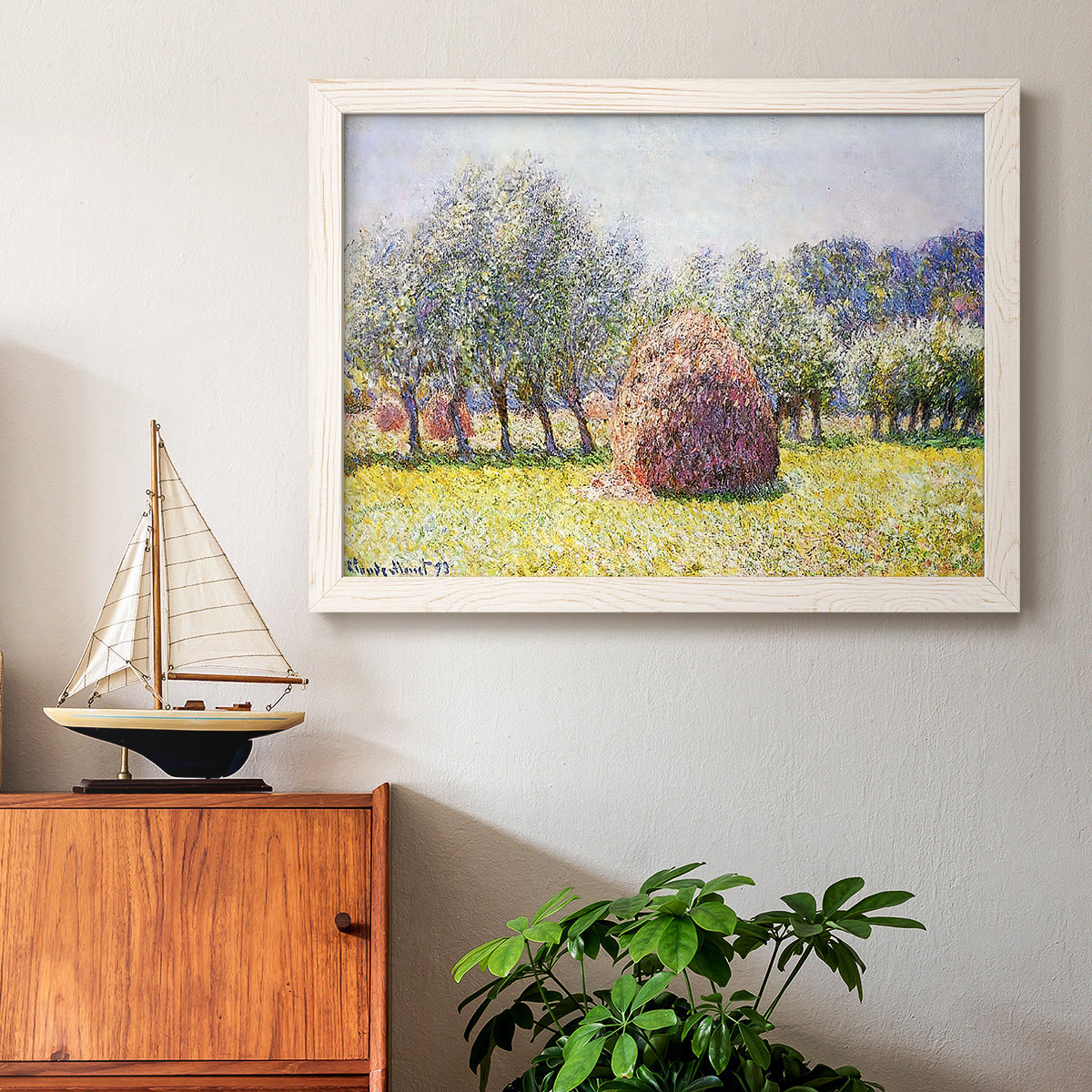 Winston Porter Haystack, 1865 - Single Picture Frame Print on Canvas ...