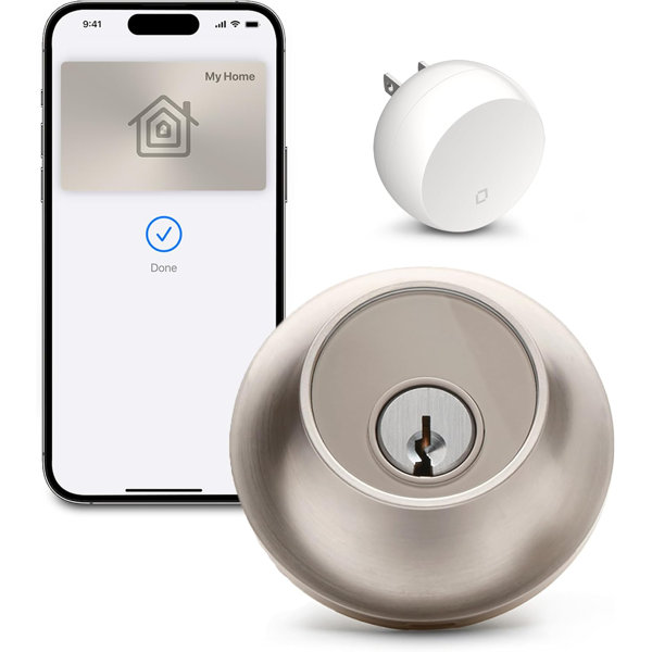 Level Lock+ Connect Single Cylinder Deadbolt with Smart Level Lock with ...