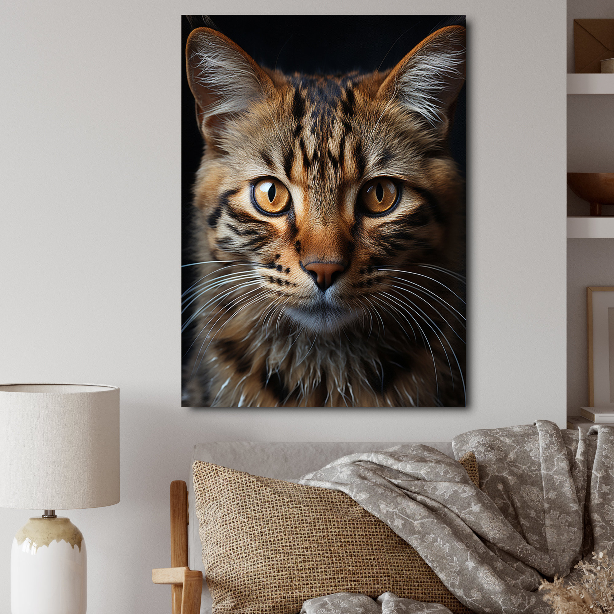 Latitude Run® Talal Animal Cat Selfie - Print on Canvas - Wayfair Canada