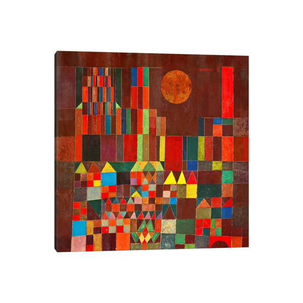George Oliver Burg Und Sonne, 1928 by Paul Klee - Wrapped Canvas Print ...