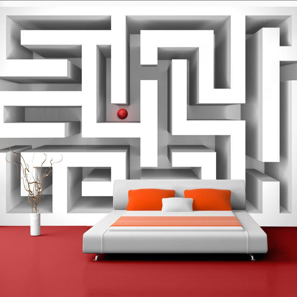 Brayden Studio® Anup Ice Labyrinth Wall Mural | Wayfair