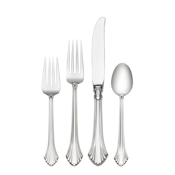 Wallace French Regency 4 Piece Sterling Silver Flatware Set, Service ...