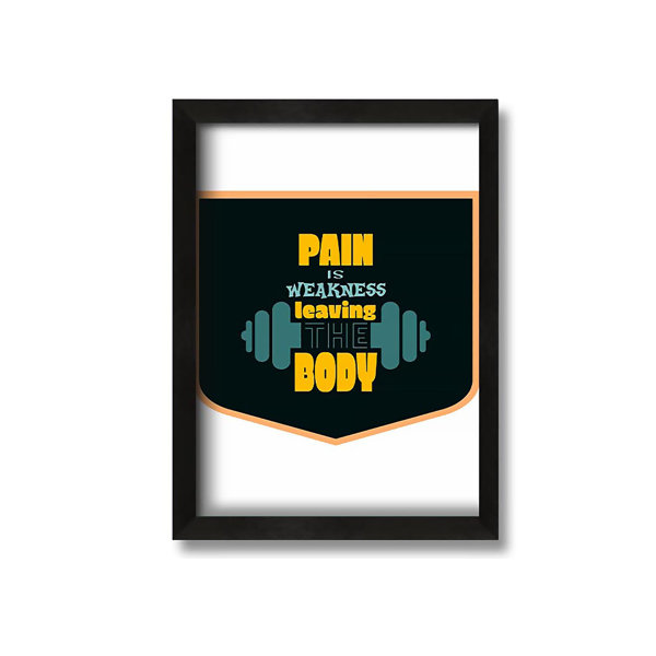 Latitude Run Pain Is Weakness Leaving The Body - Single Picture Frame ...