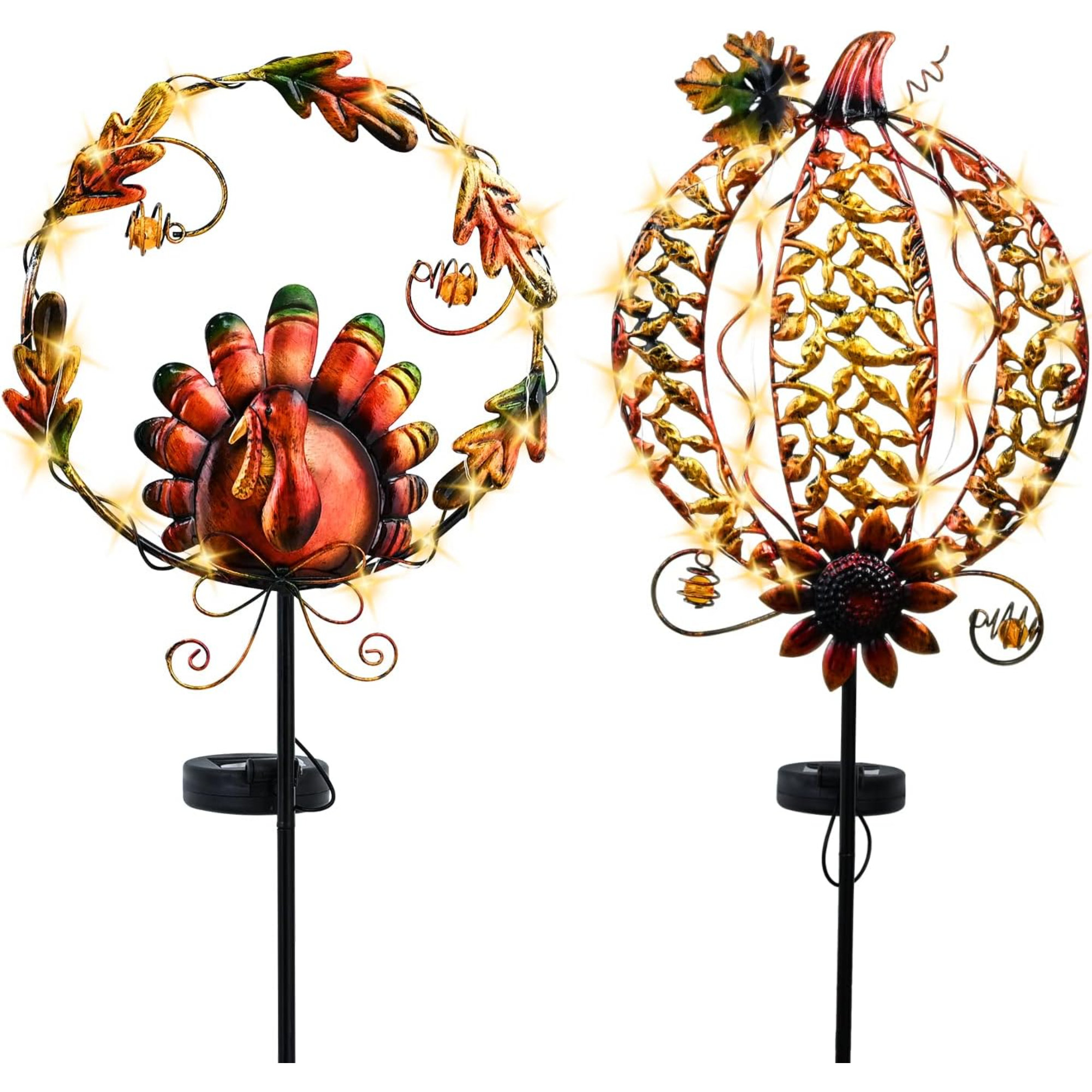 Ophelia & Co. Thanksgiving Solar Lighted Yard Stakes Outdoor Decoration ...