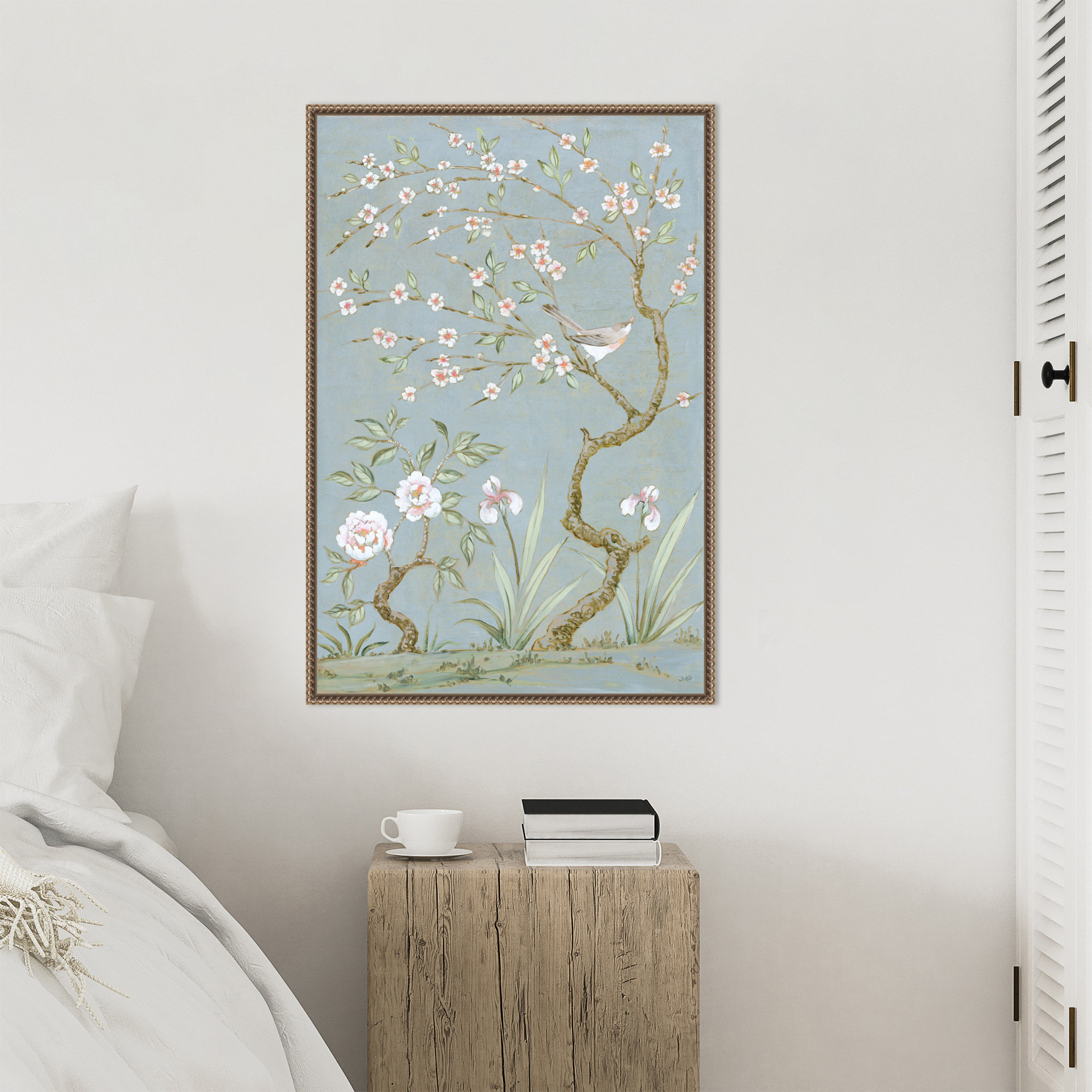 Lark Manor™ Spring Mural I Blue by Julia Purinton Framed Canvas Wall ...