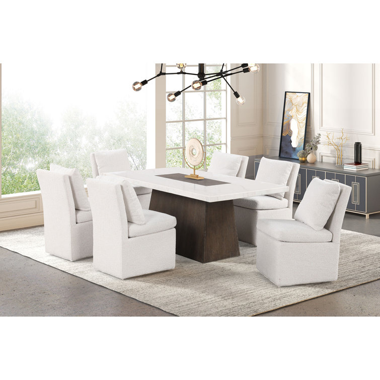 Ebern Designs Wessel 7-pcs Dining Table Set | Wayfair