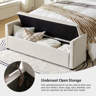 Wade Logan® Aristides Modern 59.4" Wide Storage Bench with Two Pillows ...