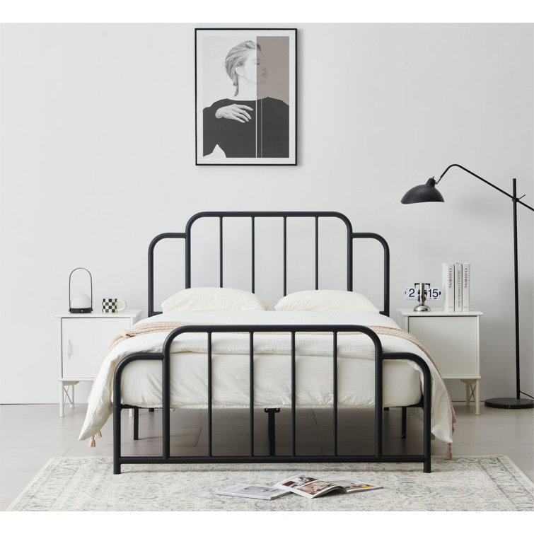 Ebern Designs Gurtha Metal Platform Bed & Reviews | Wayfair